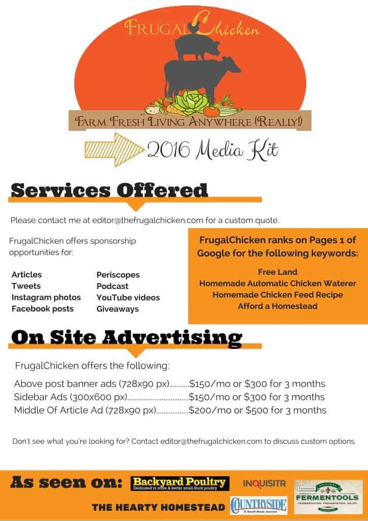 Contact FrugalChicken